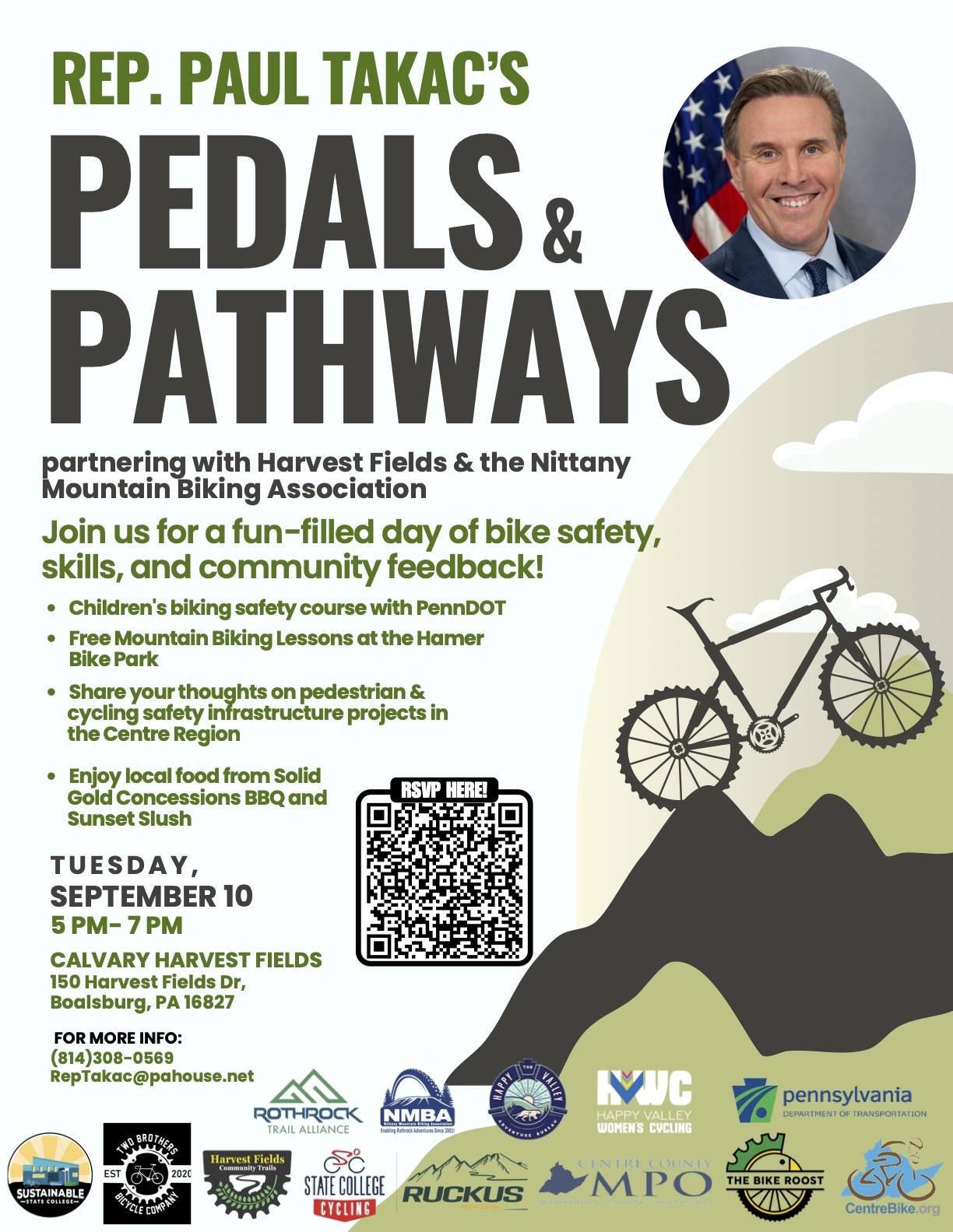 REP. PAUL TAKAC'S PEDALS & PATHWAYS - CentreBike